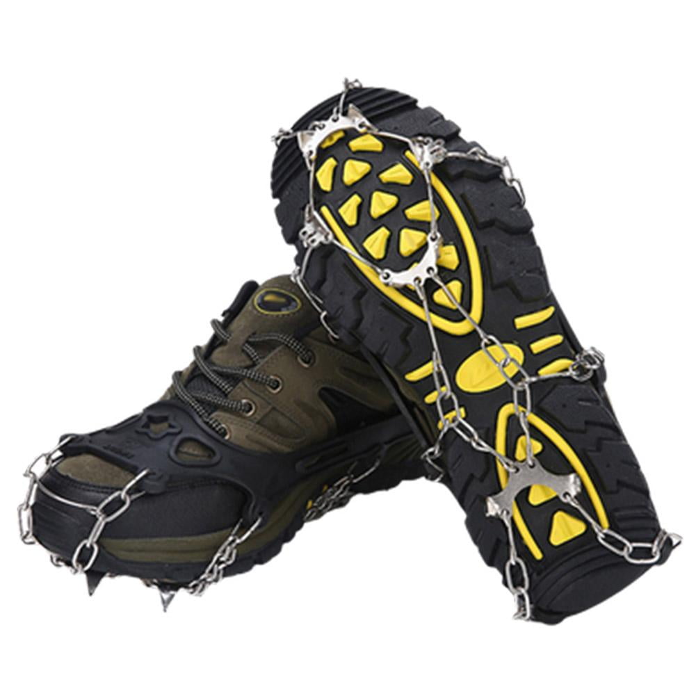 8 Teeth Ice Gripper Spike For Shoes Slip Camping Hiking Climbing Snow ...
