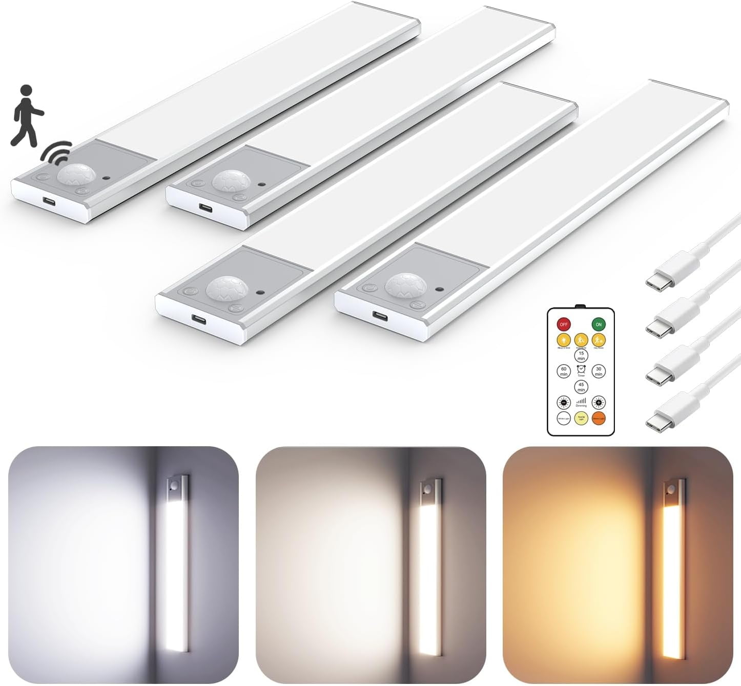 8" -Thin Under Cabinet Lighting , Alloy Under Counter Lights for ...