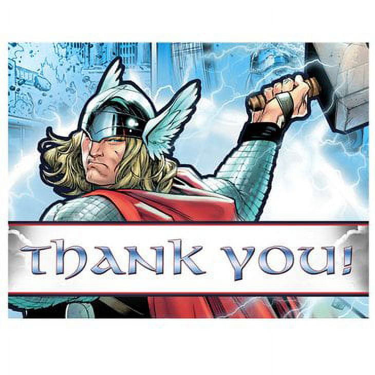 Thor: The Mighty Avenger Thank-You Notes - Walmart.com