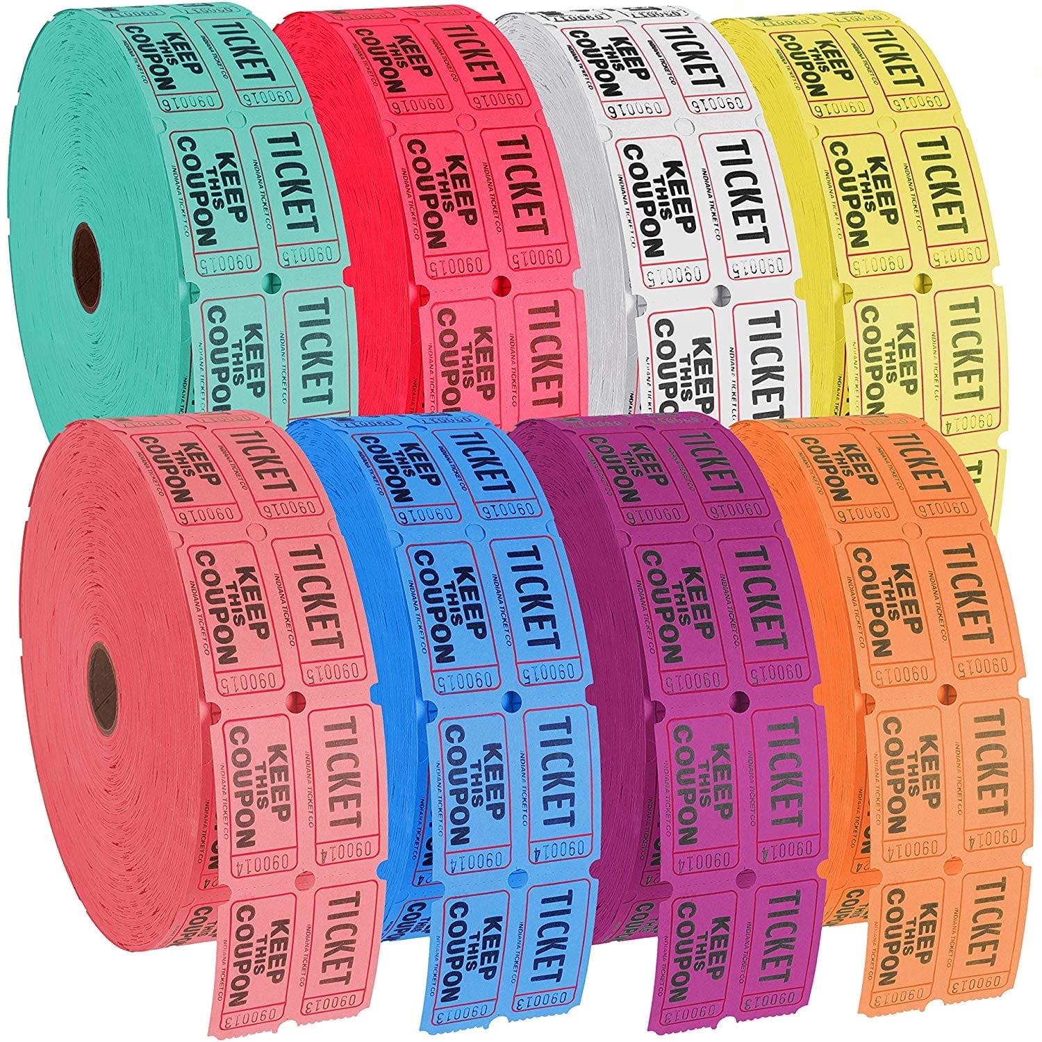 Free Shipping! Lancaster Bingo Company 2000 Raffle Tickets Per Roll ...