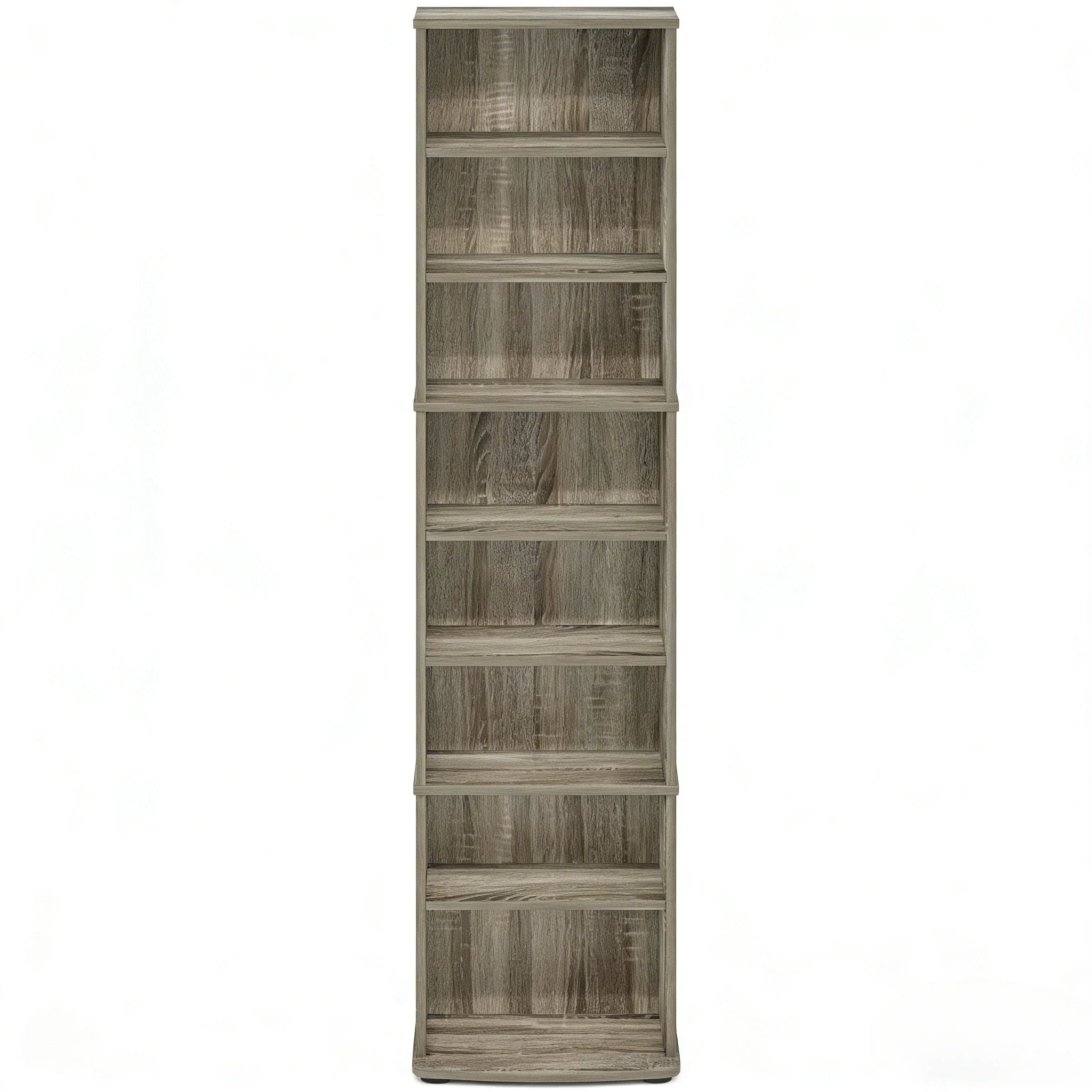 8-Tier Adjustable Narrow Media Shelf, Combined Storage Shelves in a ...