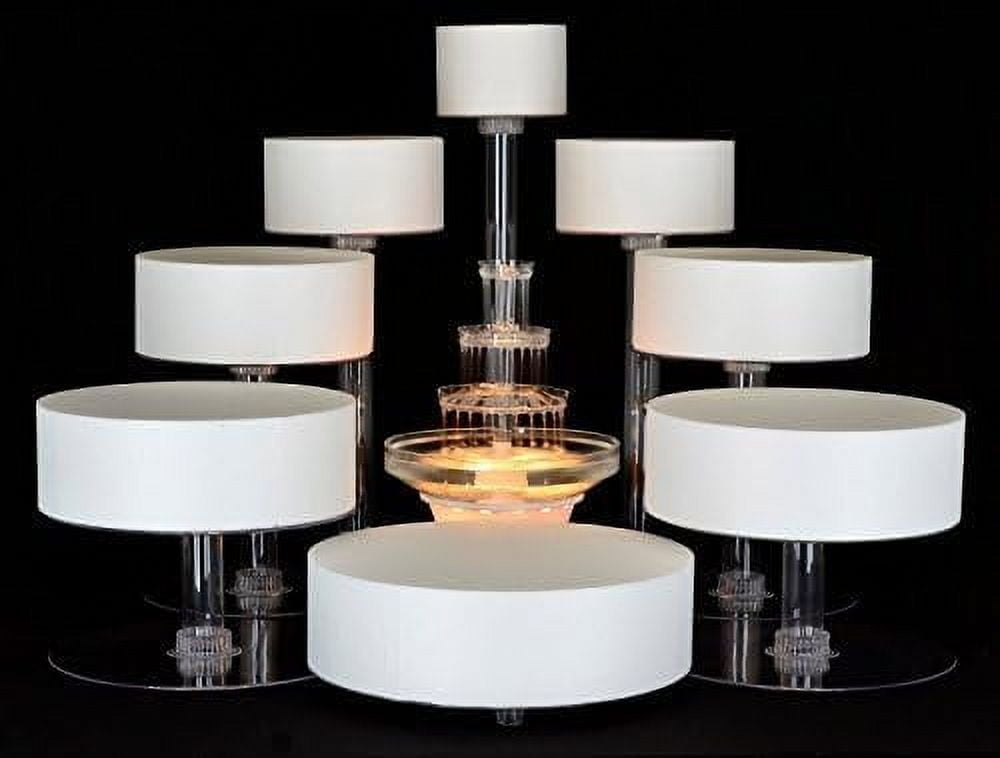 8 Tier Cascade Wedding Cake Stand (Style R800) - Walmart.com