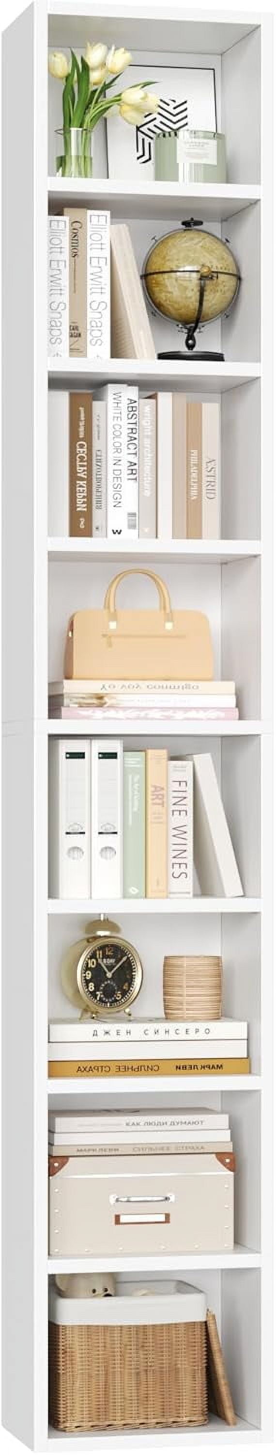 8-Tier Media Tower Rack, 11.6 X 9.3 X 70.9 Inches CD DVD Slim Storage ...