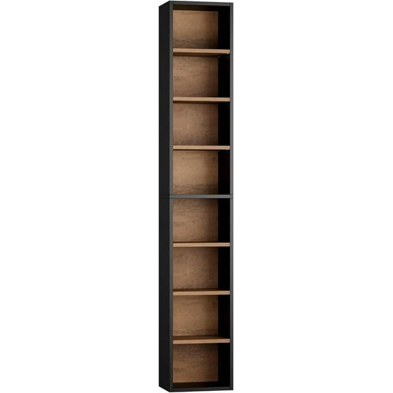 8-Tier Media Tower Rack, 11.6 X 9.3 X 71 Inches CD DVD Slim Storage ...