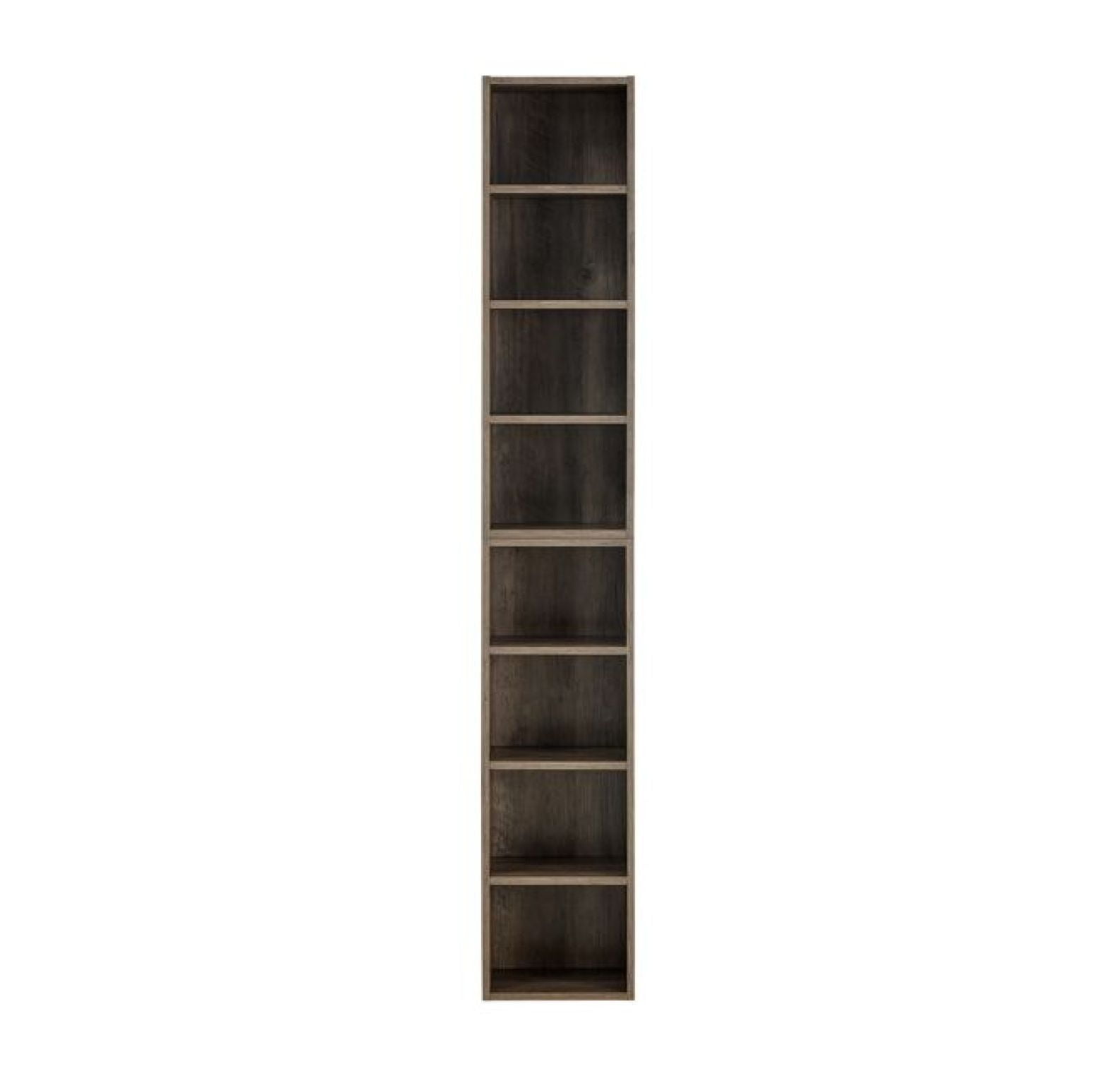 8-Tier Media Tower Rack, Slim Storage Cabinet with Adjustable Shelves ...