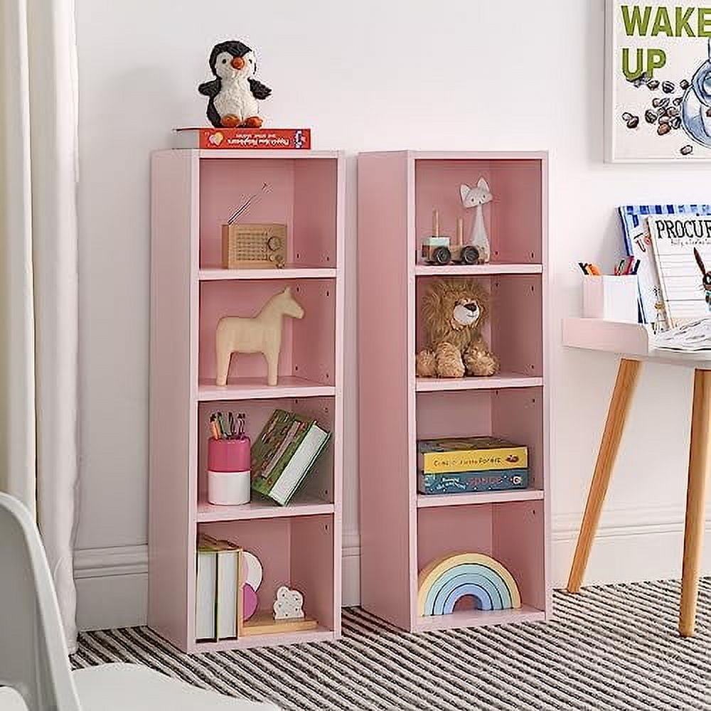 8-Tier Media Tower Rack,Tall Narrow Bookcase Display Bookshelf, CD DVD ...