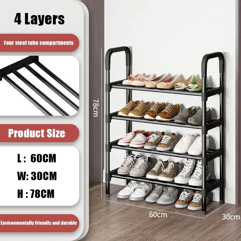 8 Tier Metal Shoe Rack Elevated Shoe Shelf For Living Room Space Saving ...