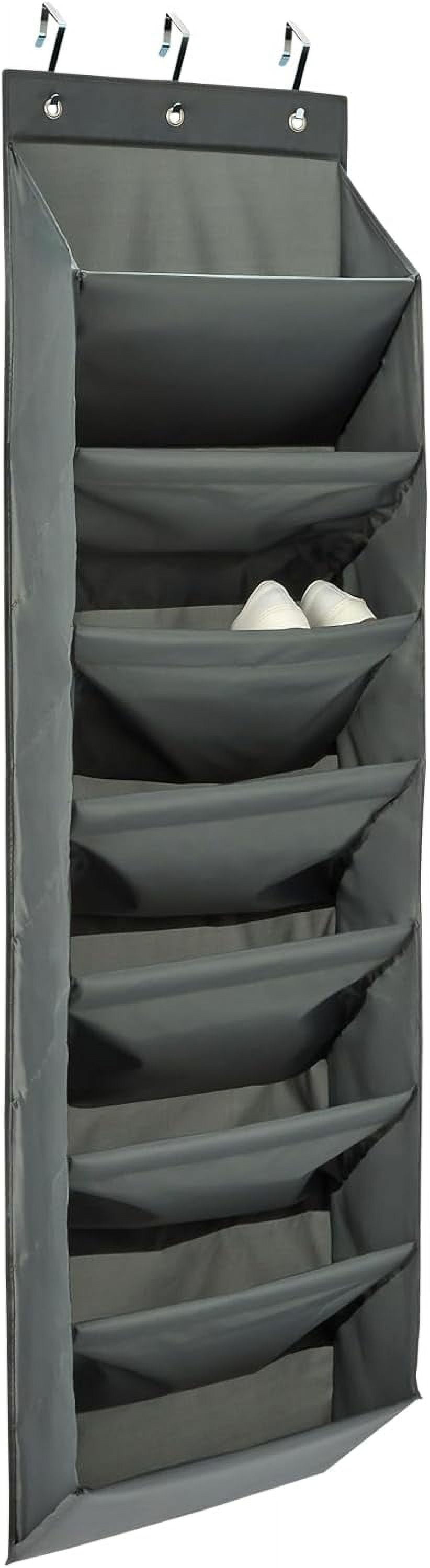 8 Tier Over the Door Shoe Organizer, Large Capacity Space Saving ...