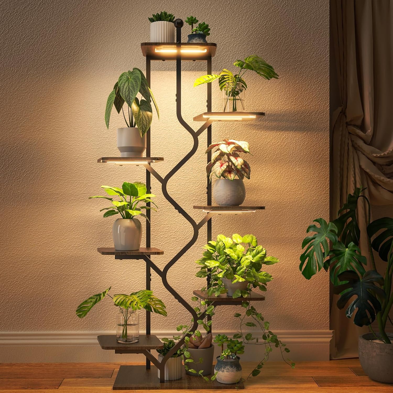Inspiring Plant Stand With Grow Light Photos