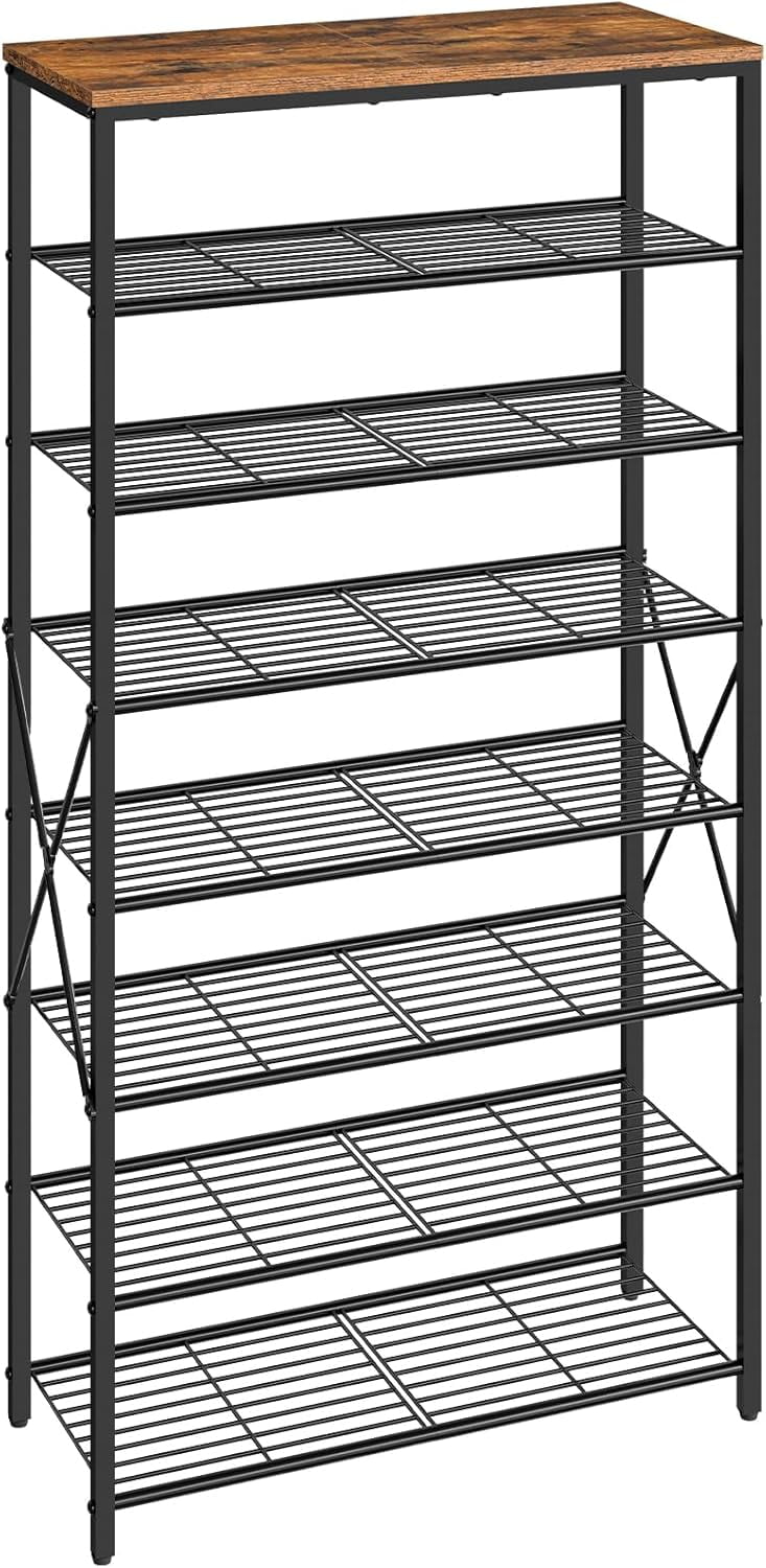 8-Tier Shoe Rack for Front Door Entrance, Shoe Shelf, Shoe Storage ...