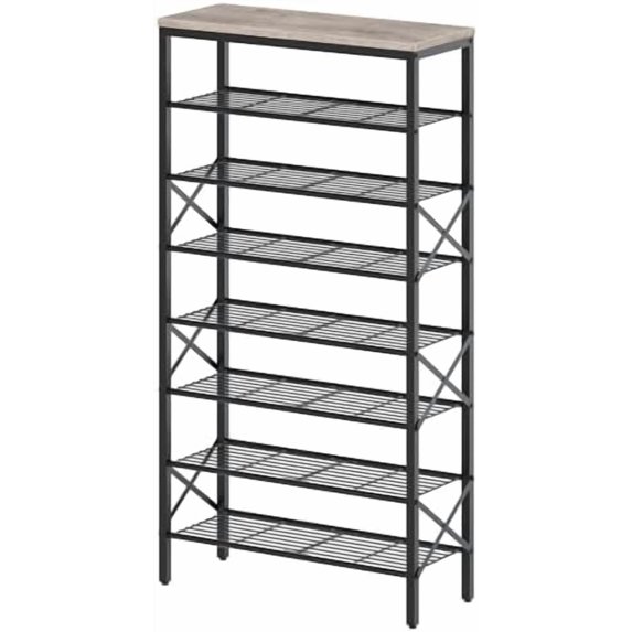 8 Tier Shoe Rack, Shoe Storage Organizer, Large Capacity Shoe Shelf ...