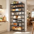 8-Tier Storage Shelves Wire Shelving Unit, 1200 lbs, Metal Shelving ...