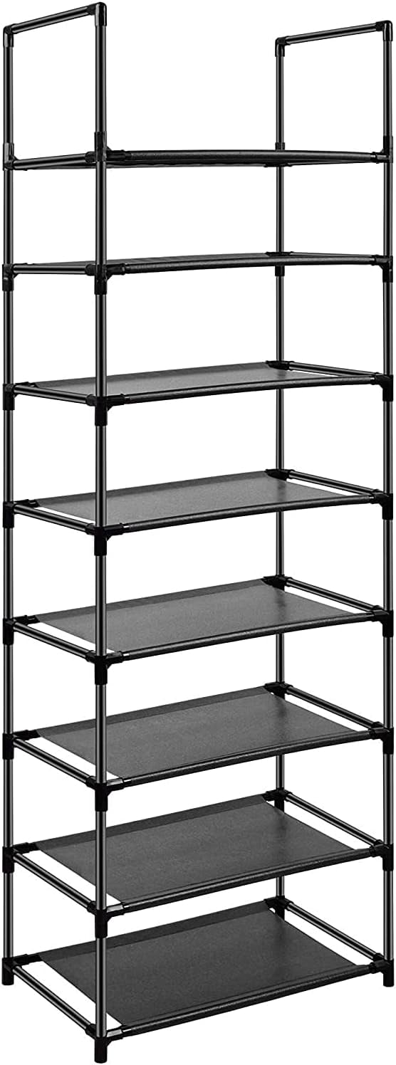 8 Tier Sturdy Shoe Rack for Entryway/Closet, Stores 16-20 Pairs of ...