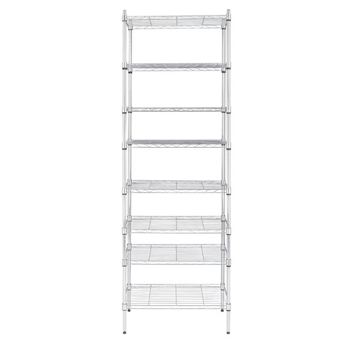 8-Tier Wire Shelving Unit Adjustable Steel Wire Rack Shelving 8 Shelves ...