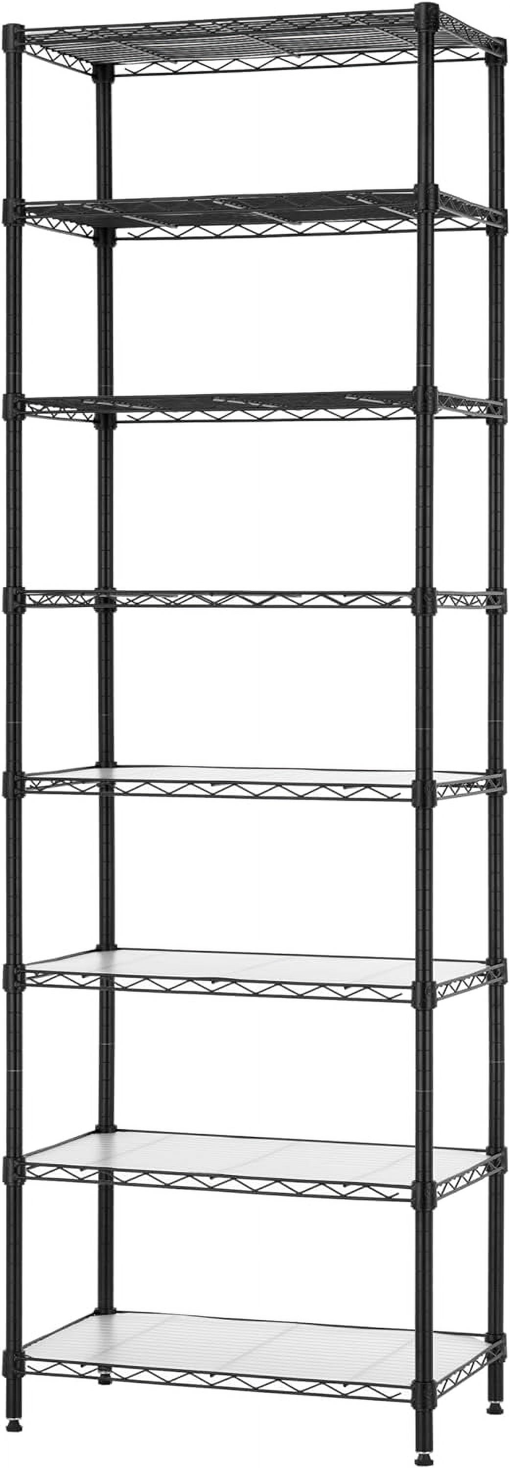 8-Tier Wire Shelving Unit Adjustable Steel Wire Rack Shelving 8 Shelves ...