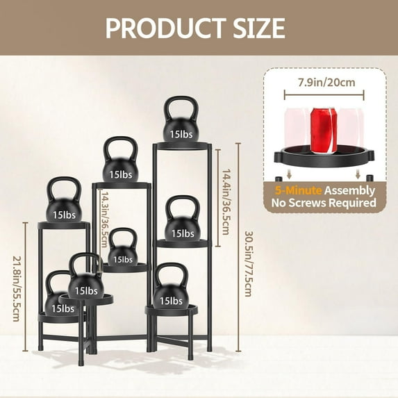 8 Tiered Folding Plant Stand Indoor for Multiple Large Planter, Tall ...