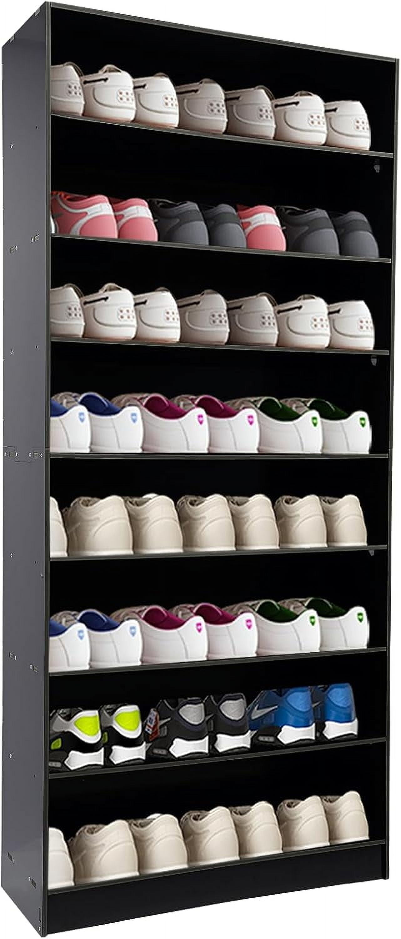 8-Tiers Shoe Cabinet,70.35'' Tall Shoe Storage Cabinet with Open ...