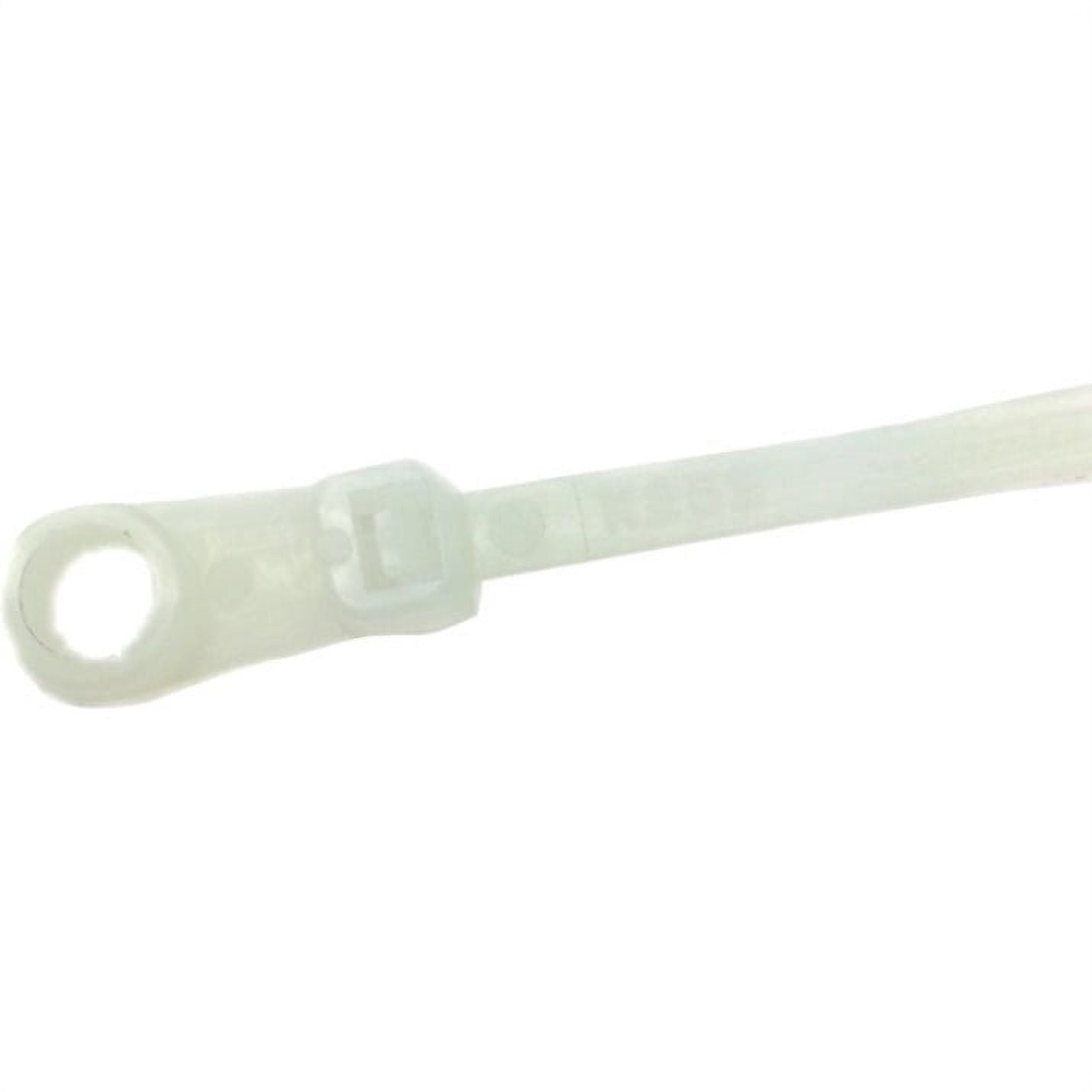 8" Tiewrap 50 Lb Neutral w/Hole 100 Pack - Walmart.com
