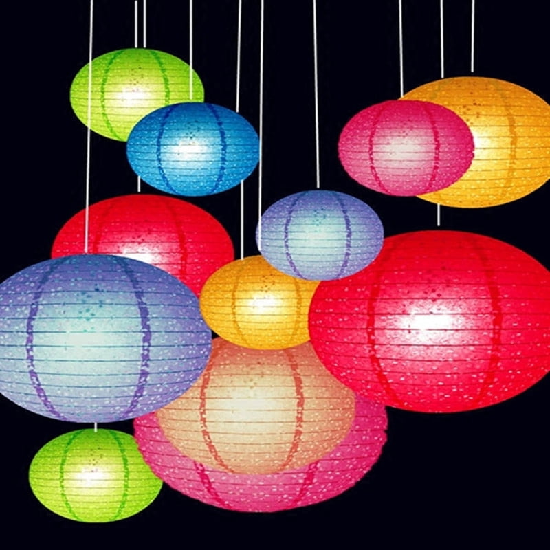 8 To 16 Inch Party Decoration Luminous Hollow Paper Lanterns Wedding ...