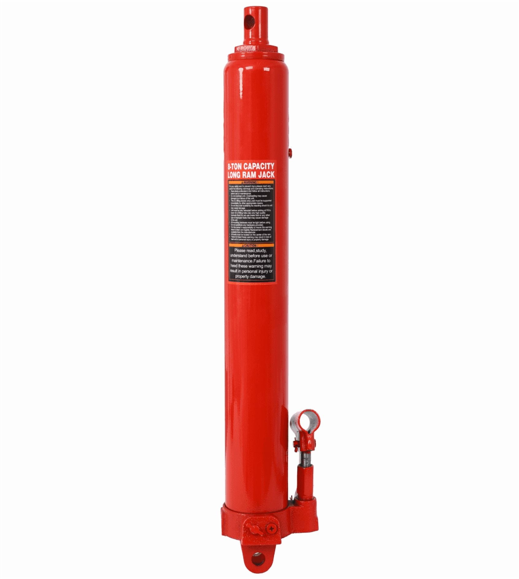 8 Ton Hydraulic Jack Single Piston Pump Clevis Base 16,000 lb Capacity ...