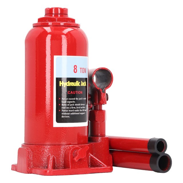 8 Ton Hydraulic Welded Bottle Jack, Red Jack for Car Repair - Walmart.com