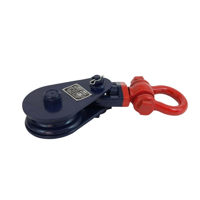 8 Ton Snatch Block w/ SHACKLE Crane 3/4 Wire Rope Sheave Tow Axle Lift ...