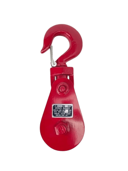 8 Ton Snatch Block with 6" Sheave and Swivel Hook for 5/8" - 3/4" Rope ...