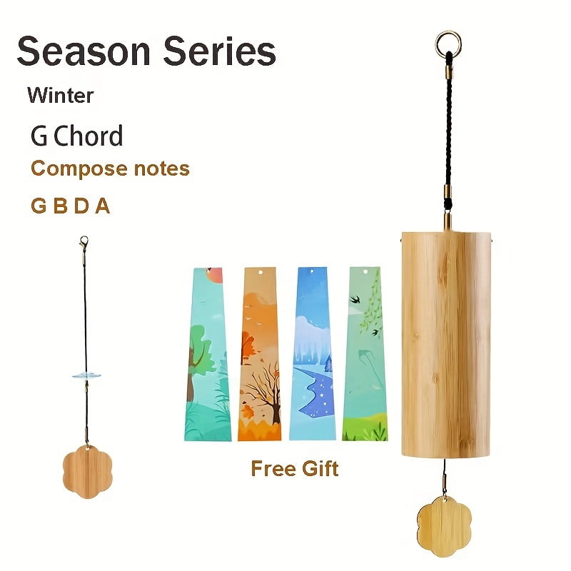 8-Tone Bamboo Windbell Musical Instrument - Soothing Zen Meditation ...