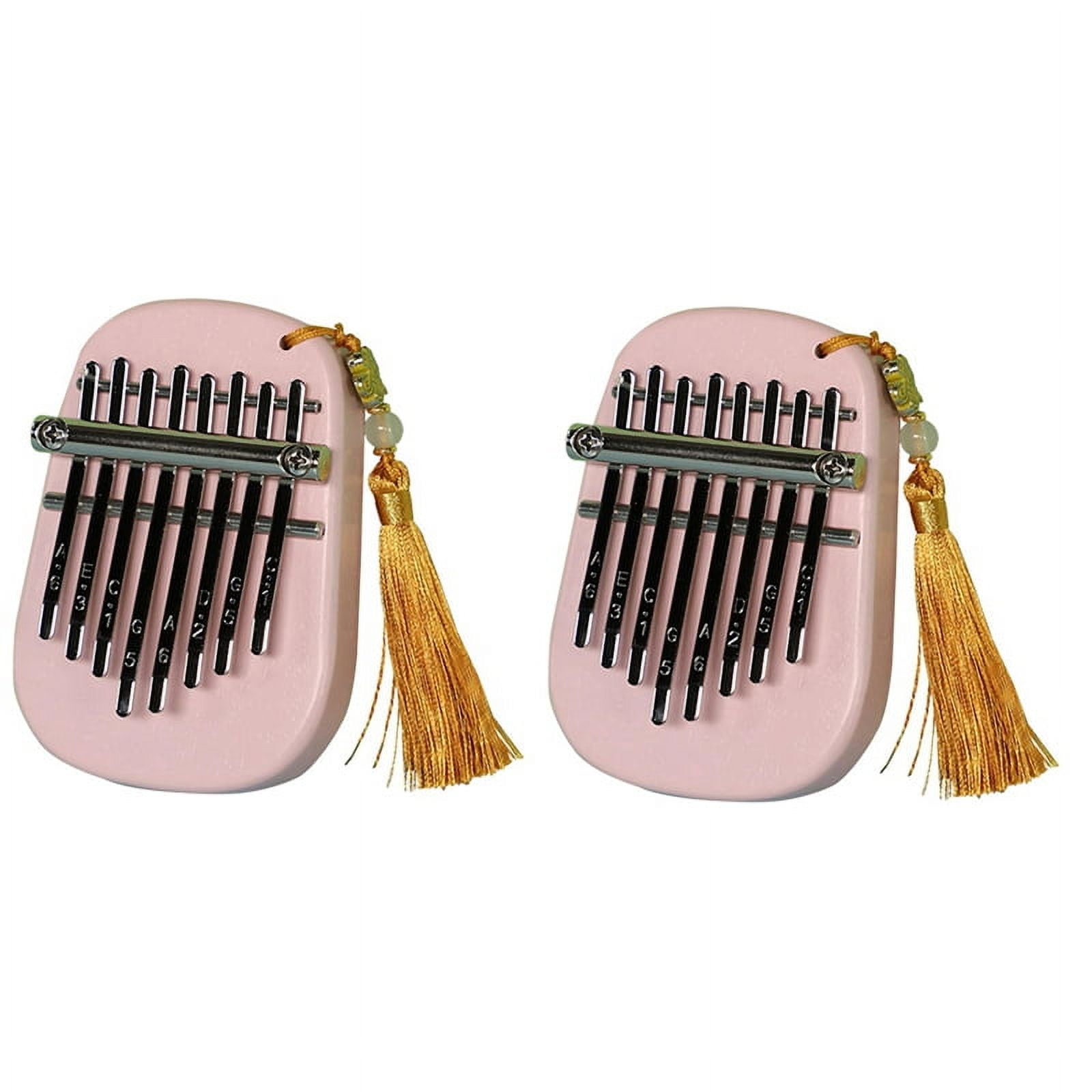 8-Tone Sapele Water Drop Medium Kalimba Portable Five-Finger Piano ...