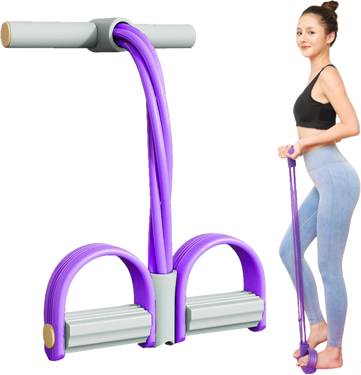 8-Tube Pedal Resistance Band with Handles – Fashion Puller Exercise ...