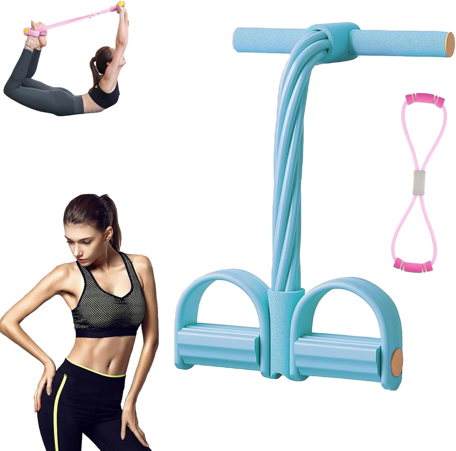 8 Tube Pedal Resistance Device, Detachable and Adjustable Pedal ...