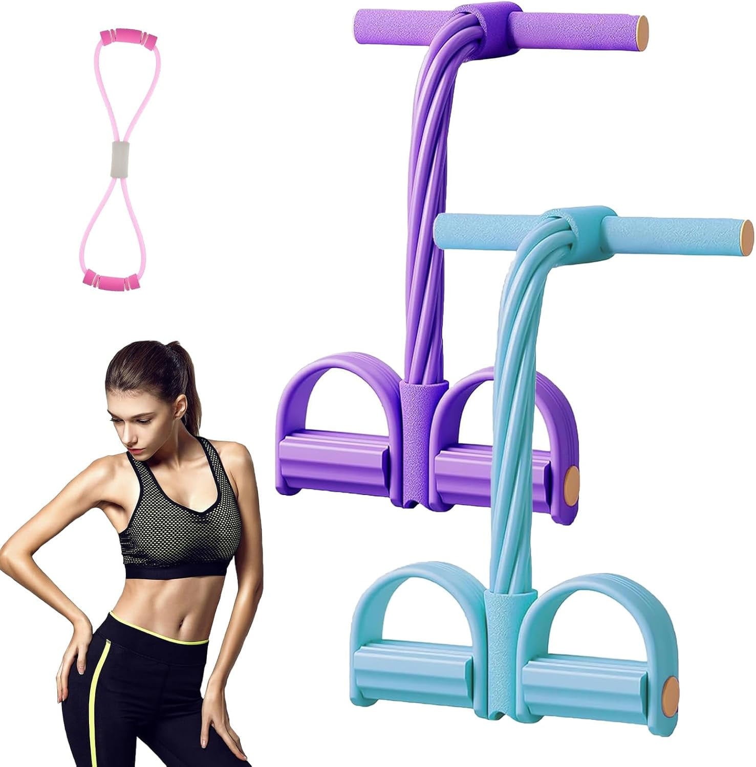 8 Tube Pedal Resistance Device, Detachable and Adjustable Pedal ...