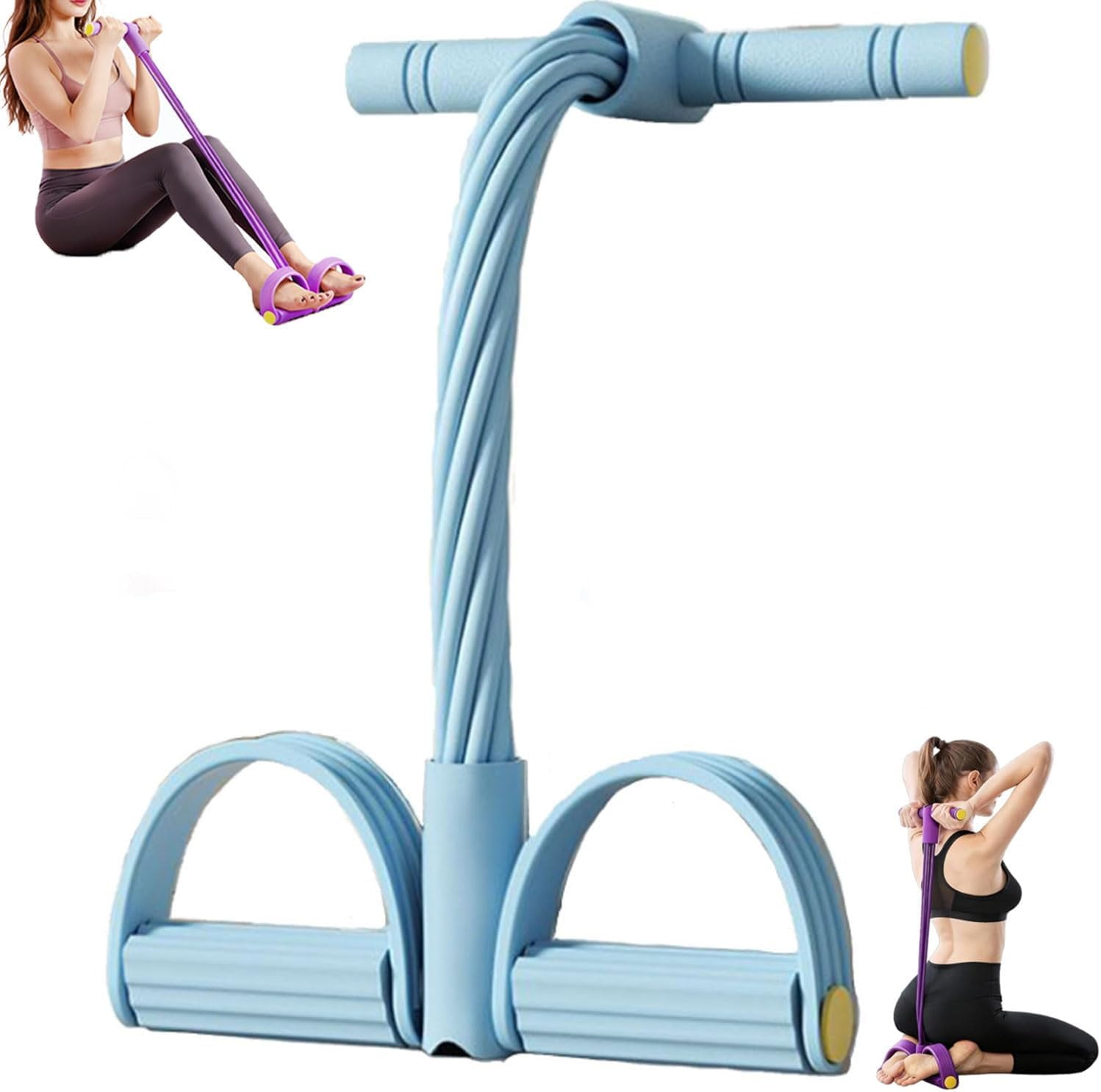 8 Tube Pedal Resistance Device, Full Body Workout Equipment with ...