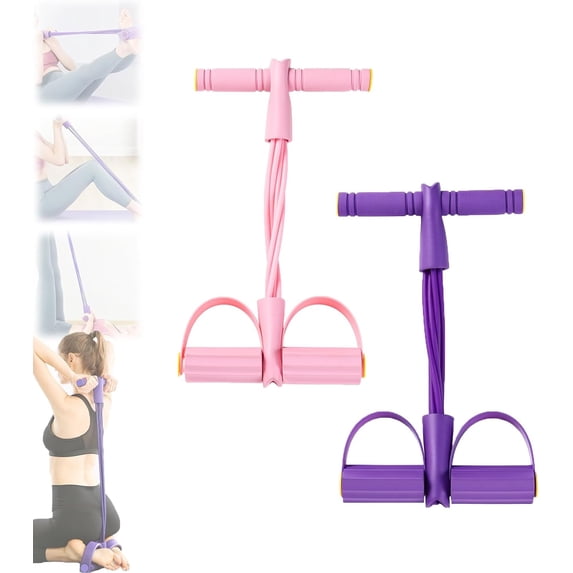 8 Tube Pedal Resistance Device – Versatile Elastic Yoga Resistance Band ...