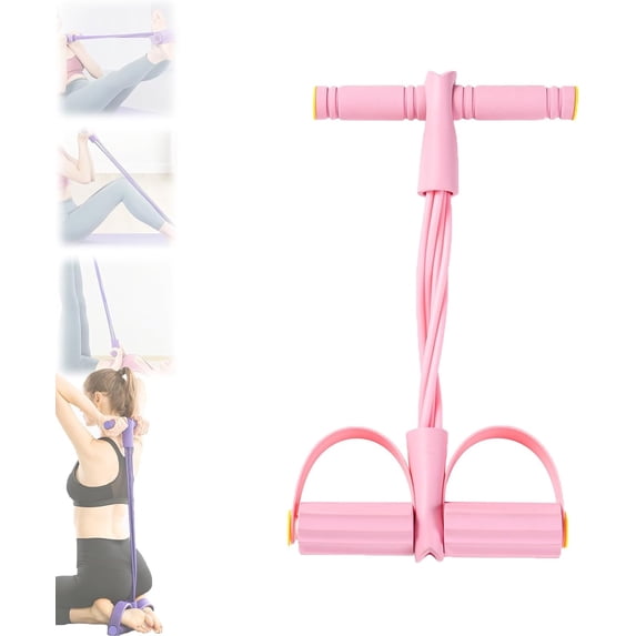 8 Tube Pedal Resistance Device – Versatile Elastic Yoga Resistance Band ...