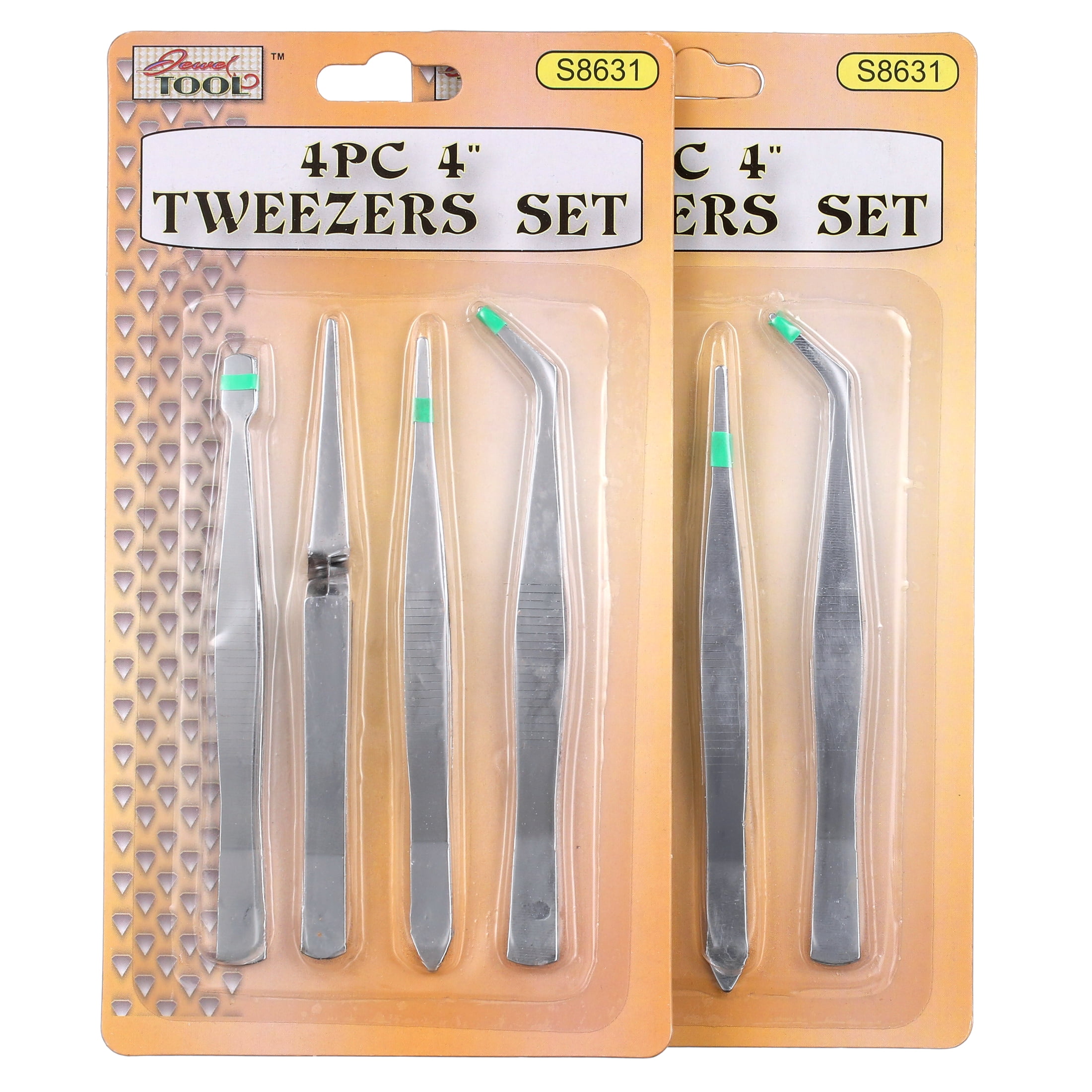 8 Tweezers Beading Soldering Lock Tweezer Set Tool - Walmart.com