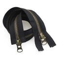 8#Two-Way Zip 70-120cm Metal Zipper Double Slider Open End Two Way Zip ...
