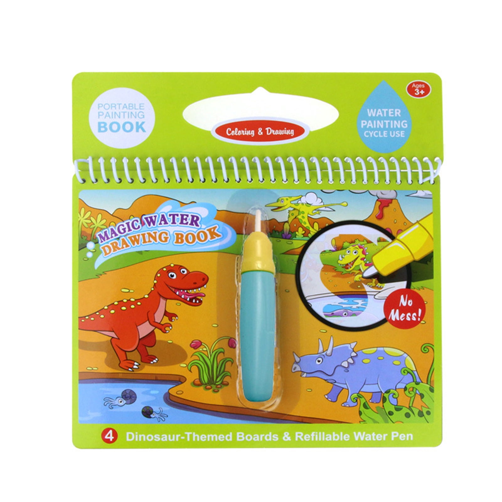 8 Types Water Drawing Doodle Book & Pen Coloring Painting Drawing Board ...