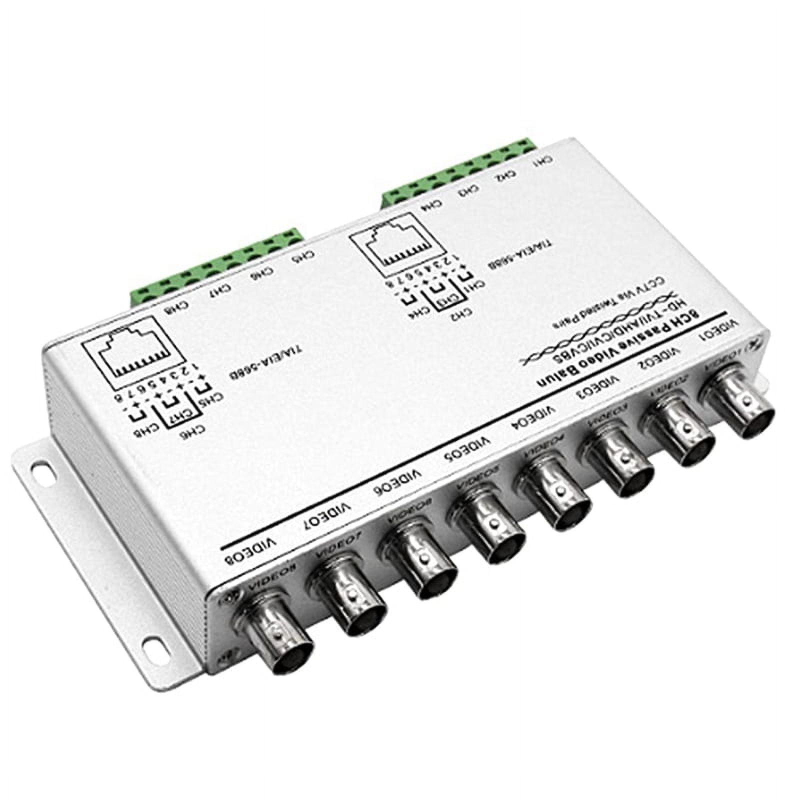 8- UTP 720P/1080P HD Passive Video Balun Transceiver,BNC to Cat5/5E ...