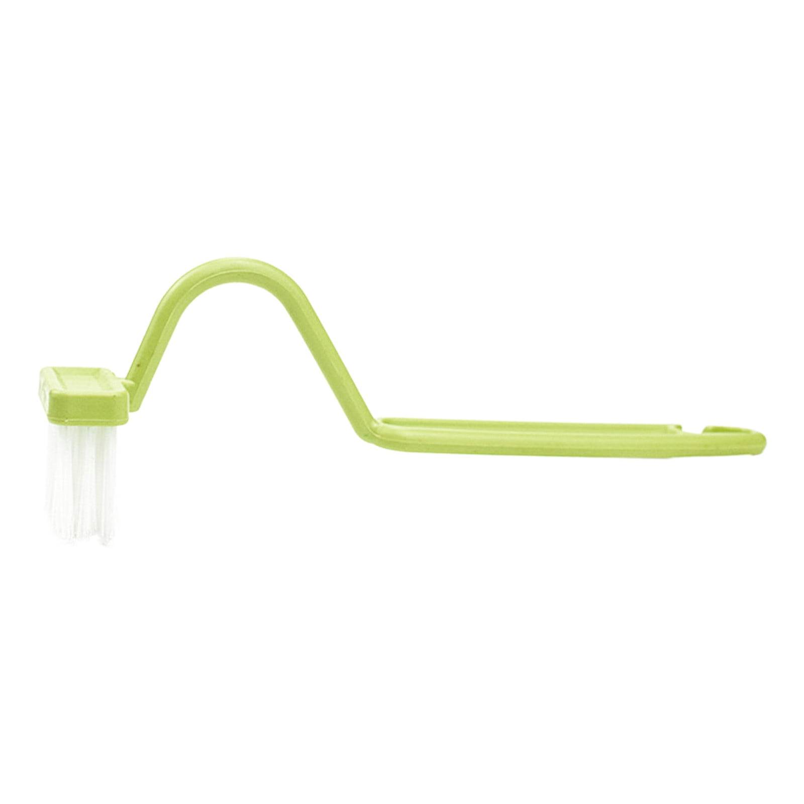 8" V Type Plastic Curved Toilet Brush Cleaning Toilet Corner Rim (Blue ...