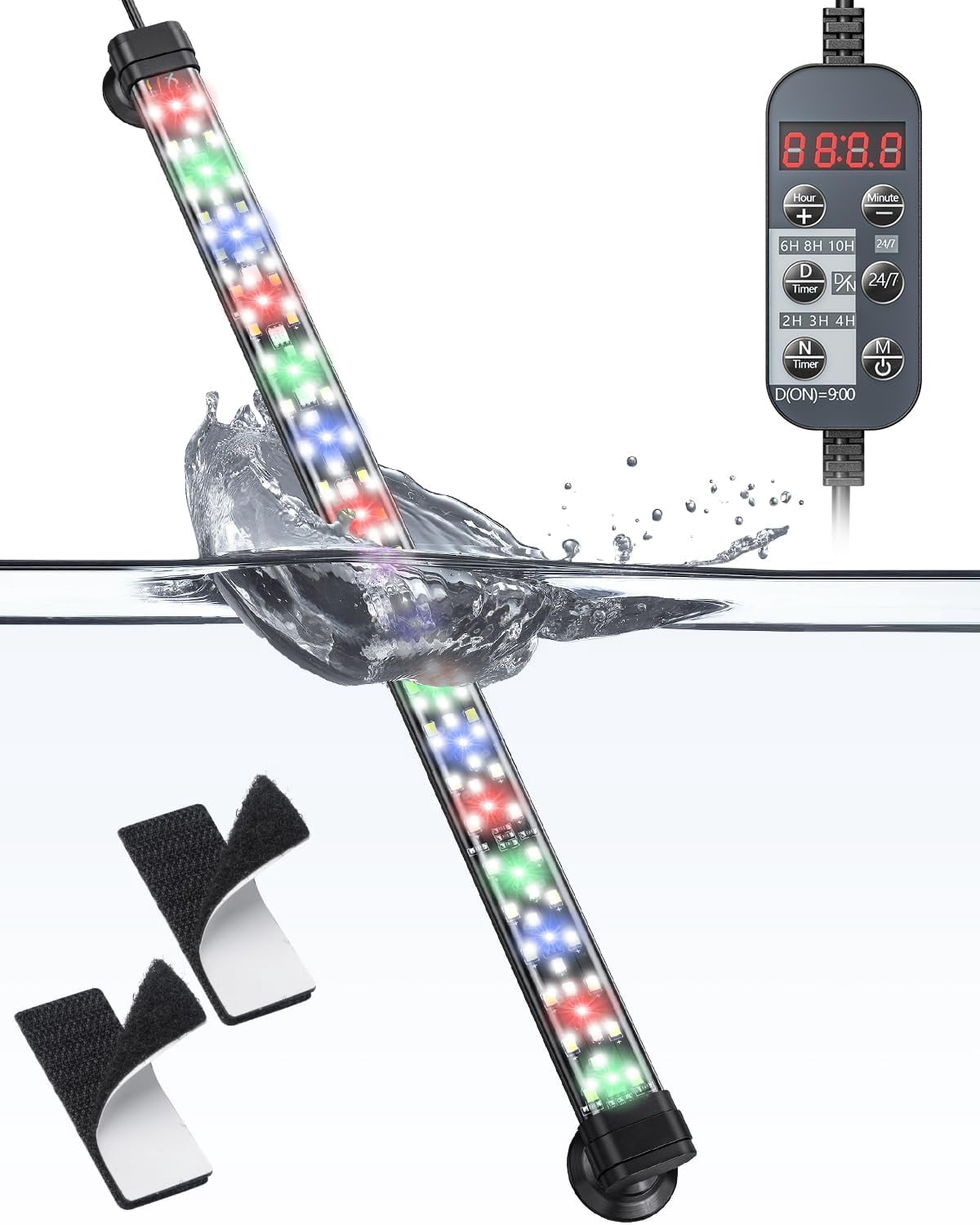 8 W Aquarium LED Light 16 Inch 24/7 Fish Tank Light with Full Spectrum ...