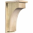 8"W x 12"D x 20"H Huntington Rough Sawn Corbel w/Backplate, Douglas Fir ...