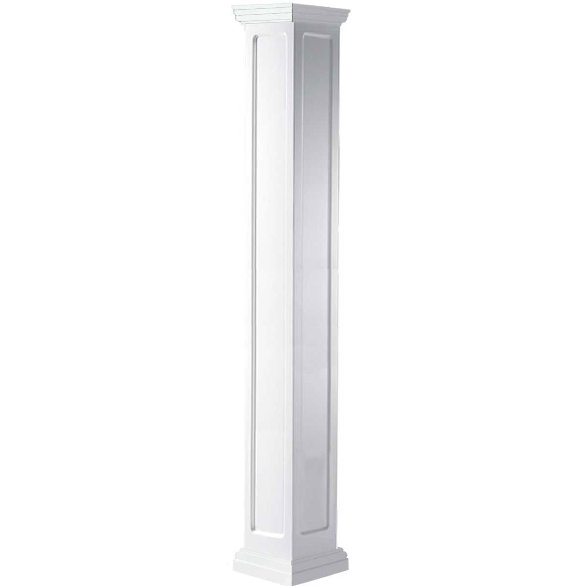 8"W x 12'H Endura-Craft Square Non-Tapered, Recessed Panel Column ...