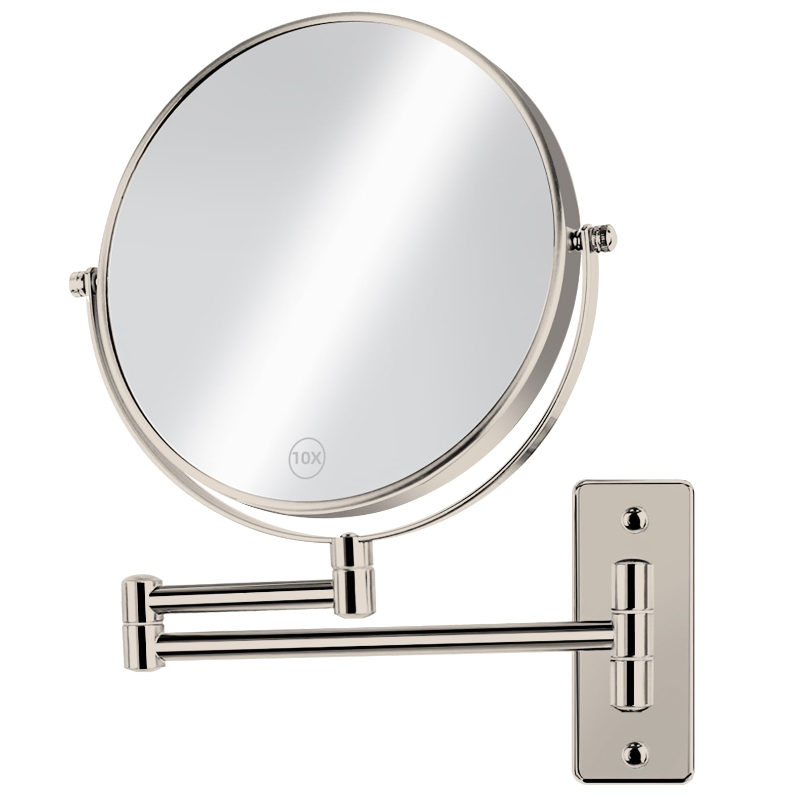 8" Wall Mounted Makeup Mirror, 1x/10x Magnifying Mirror with Double ...
