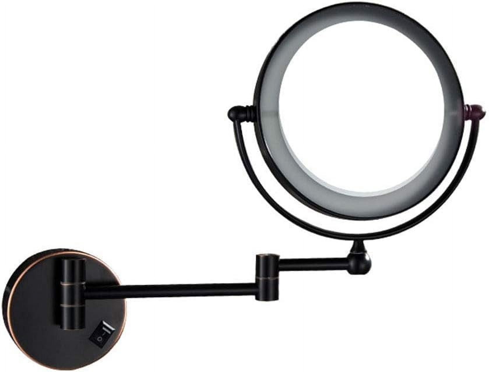 8 in Wall Mounted Makeup Mirror with LED Lights, Makeup Mirror with ...