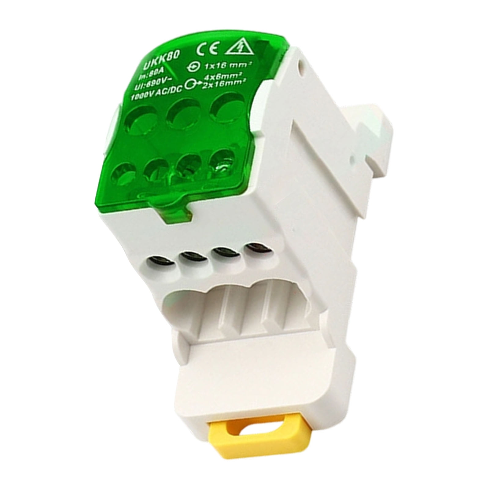 8 Way DIN Rails Distribution Block On Mount Contacts Industrial ...