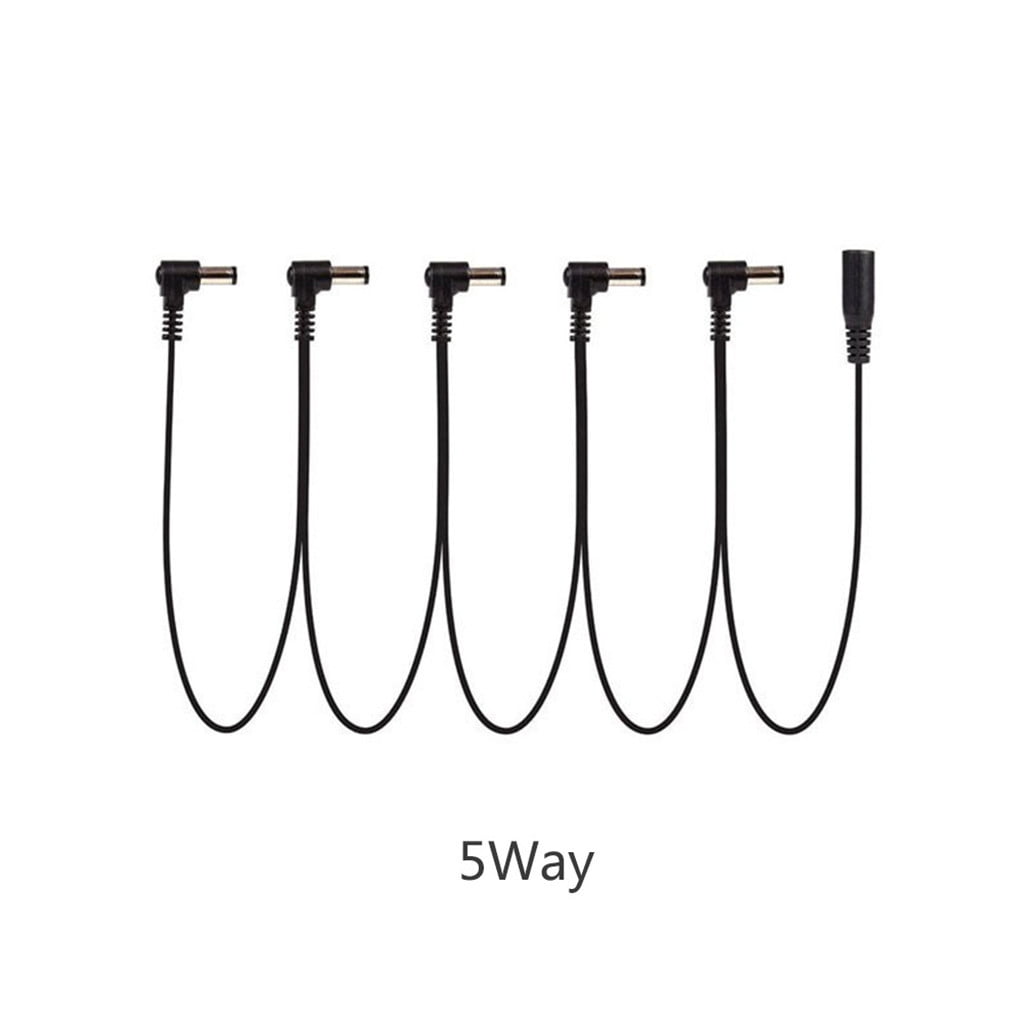 Power Supply Adapter Splitter Cord with Right Angle Plug for Guitar ...