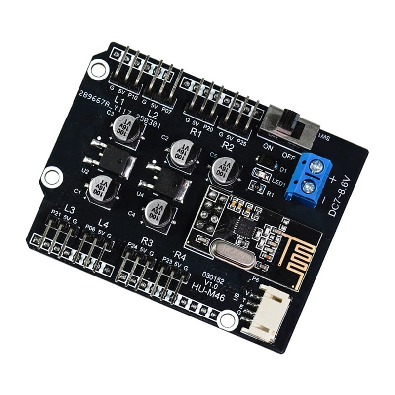 8 Way PWM Servo Drive Expansion Board Robot Arm Control Onboard 2.4G ...