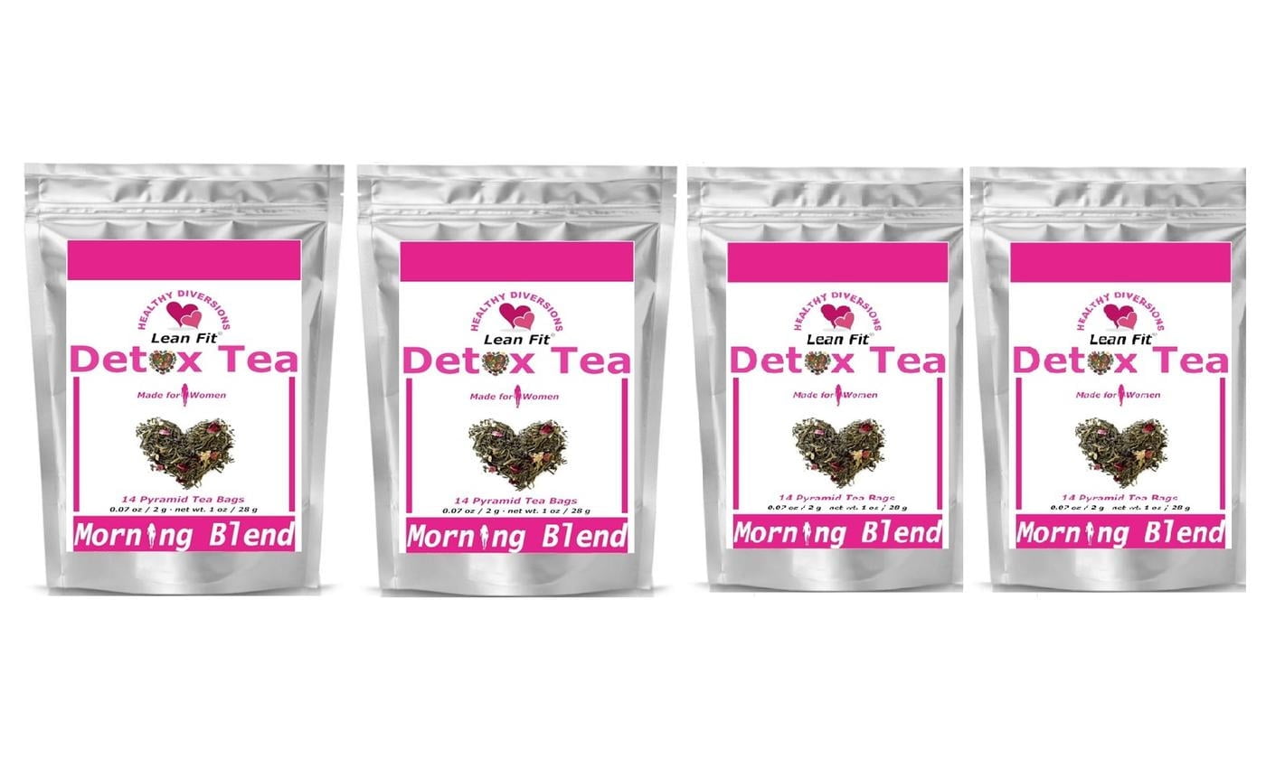 Lean Fit Teatox 4-Pack, 56 Tea Bags, Detox, Cleanse, Reduce Bloating ...