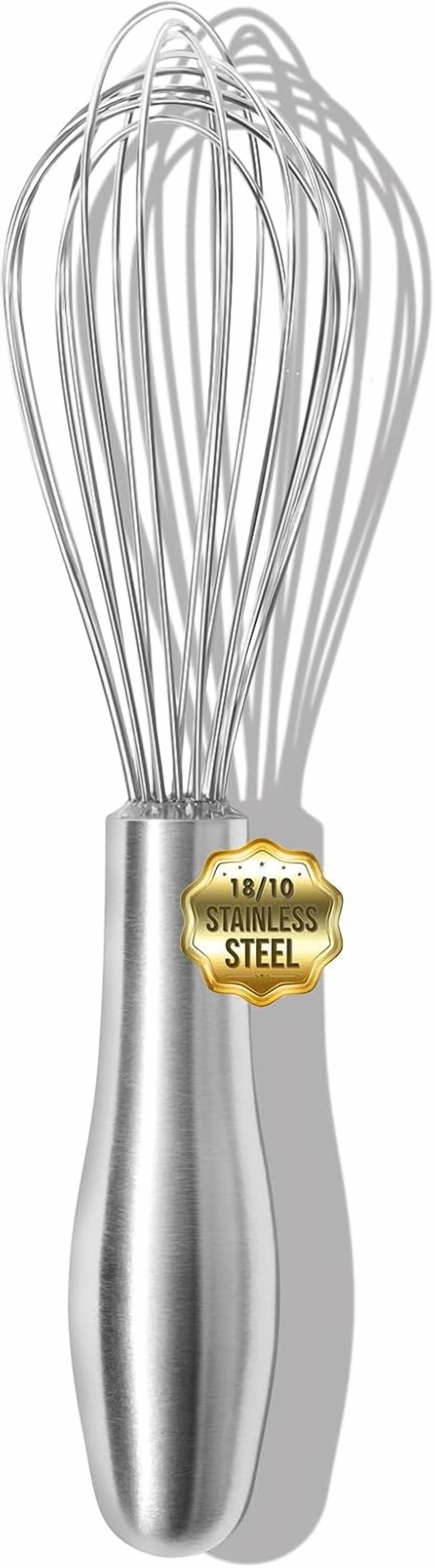 8" Whisk with Ergonomic Handle, Dishwasher Safe 18/10 Stainless Steel ...